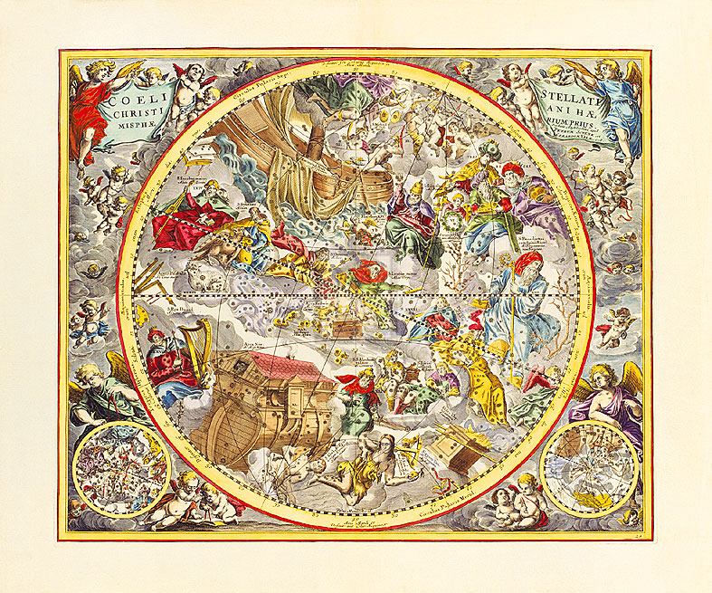 Andreas Cellarius Hand Numbered Limited Edition Print on Paper :"Coeli ...