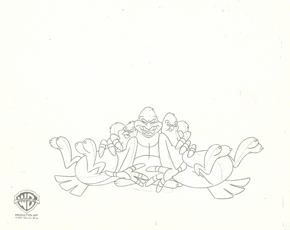 Animaniacs Original Production Drawing: "The Goodfeathers" - Animaniacs
