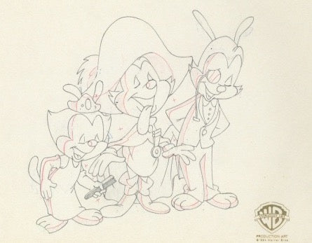 Animaniacs Original Production Drawing: "Yakko, Wakko, and Dot ...
