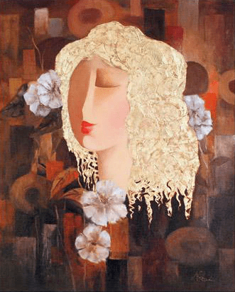 Arbe (Ara Berberyan) Limited Edition Giclée on Canvas: "Secret Love" - Arbe