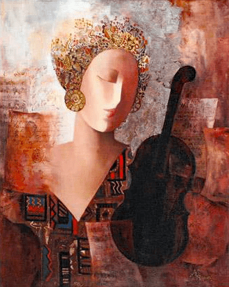 Arbe (Ara Berberyan) Limited Edition Giclée on Canvas: "Violin Dream ...