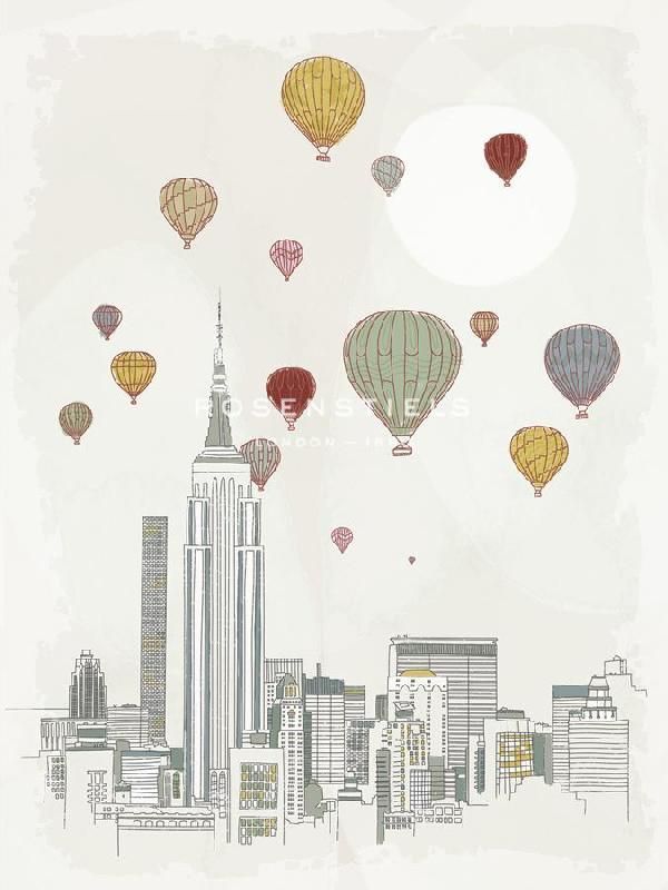 Archie Stone 30 x 40 in. Open Giclee Canvas:"Sailing High - City ...