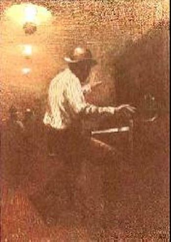 Arthur Shilstone Limited Edition Stone Lithograph :" Honky Tonk Piano ...