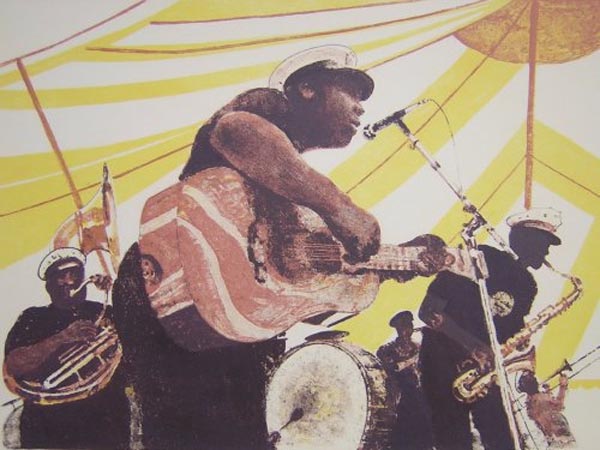 Arthur Shilstone Limited Edition Stone Lithograph :" Under the Big Top ...