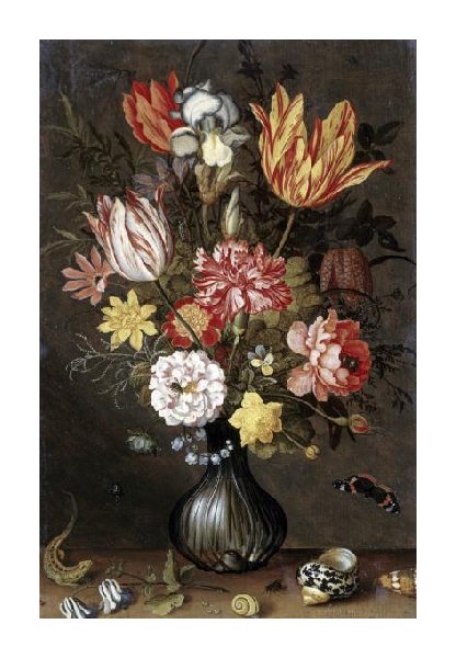 Balthasar van der Ast Fine Art Open Edition Giclée:"Tulips, Carnations ...