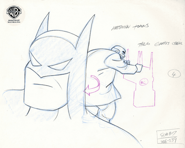 Batman The Animated Series Original Production Drawing: "Batman ...