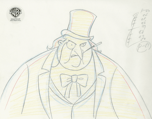 Batman The Animated Series Original Production Drawing: "Penguin ...