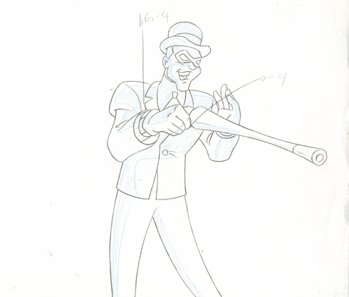 Batman The Animated Series Original Production Drawing: "Riddler ...