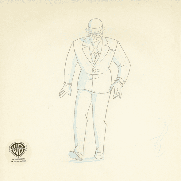 Batman The Animated Series Original Production Drawing: "Riddler ...