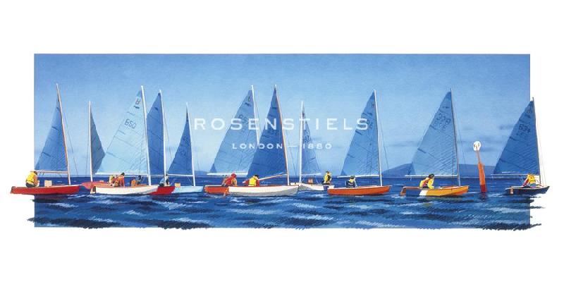 Bernie Walsh 48 x 24 in. Open Giclee Canvas:"First To The Mark ...