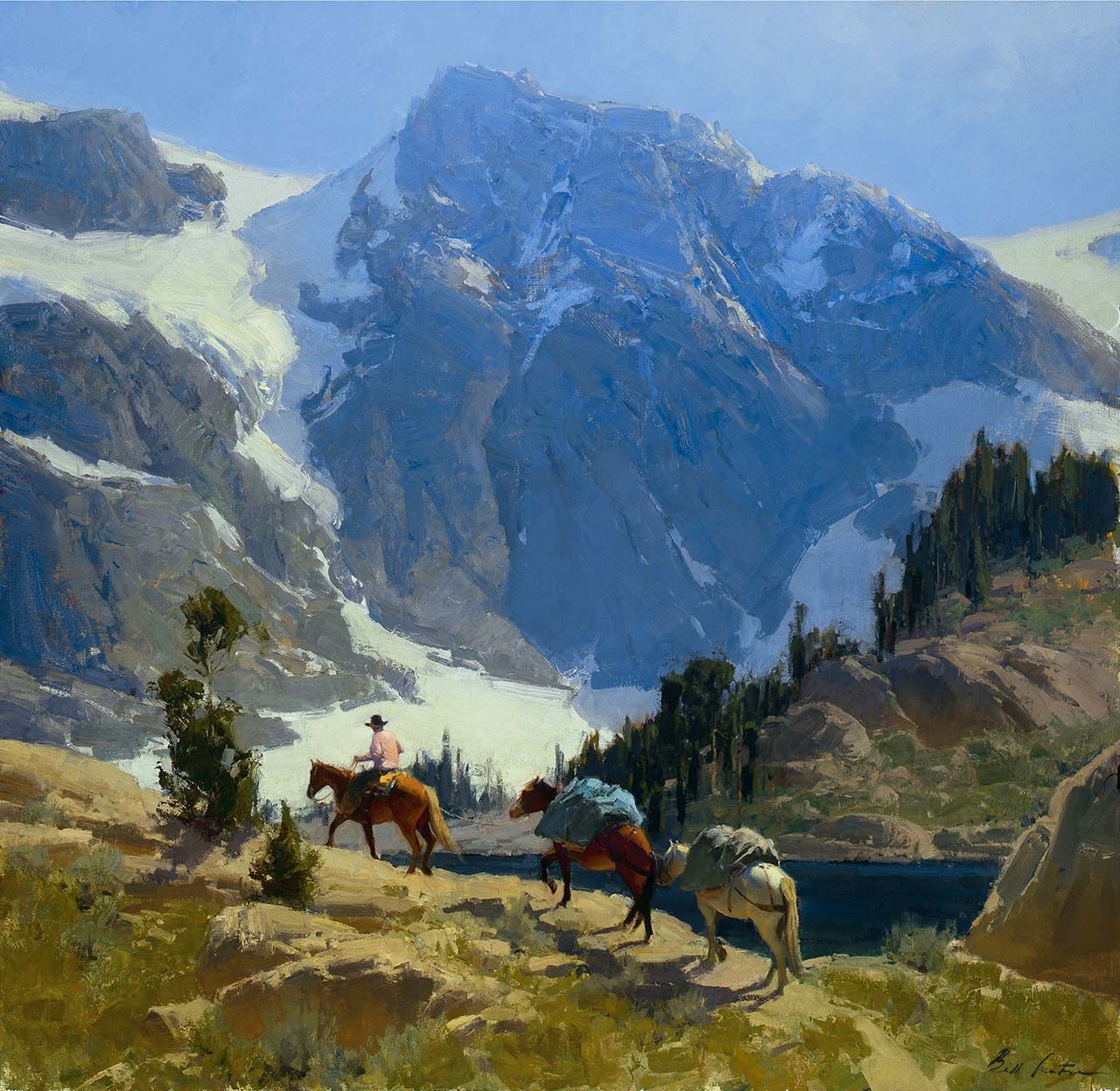 Bill Anton Artist Signed Limited Edition Canvas Giclee:"Lofty Goals ...