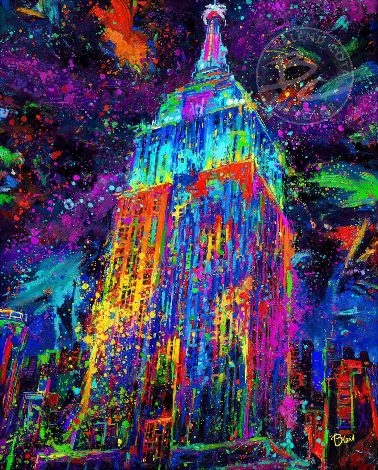 Blend Cota limited edition giclée on canvas:"Lights of Hope" - Blend Cota