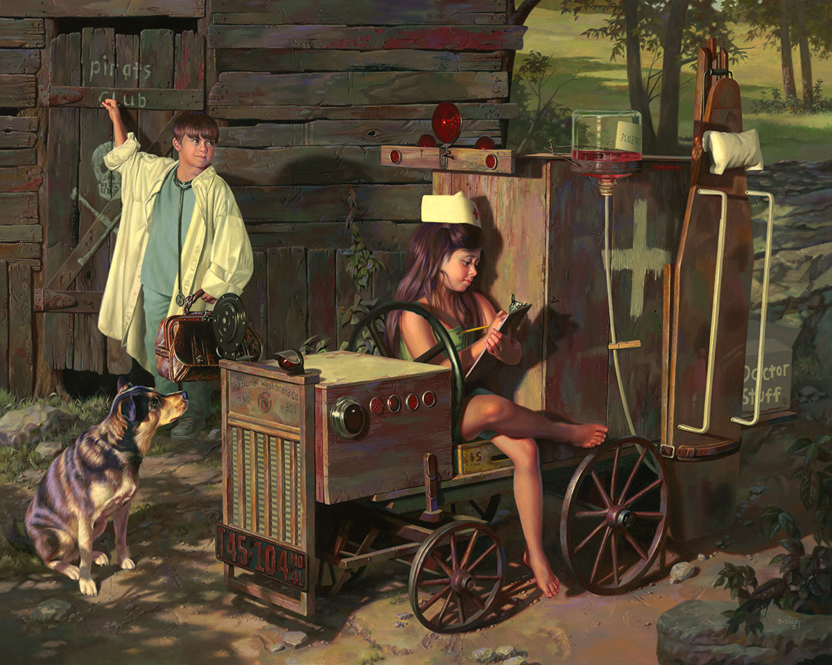 Bob Byerley Hand Signed Limited Edition Giclee Print:"House Calls ...