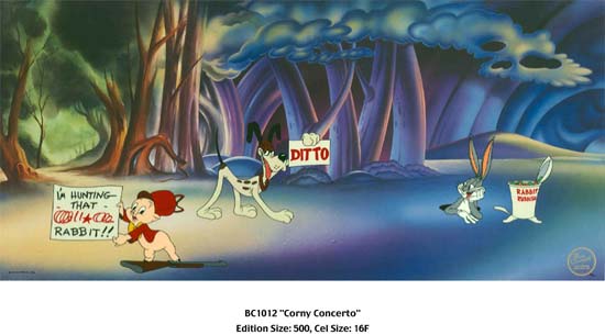 Bob Clampett Limited Edition Animation Art :"Corny Concerto" - Bob Clampett