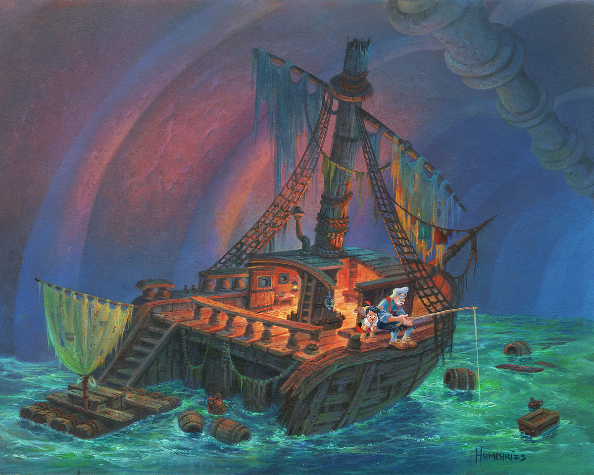 Michael Humphries Artist Signed Ltd Ed Gallery Wrap Canvas:"What Now Geppetto?" - Michael Humphries