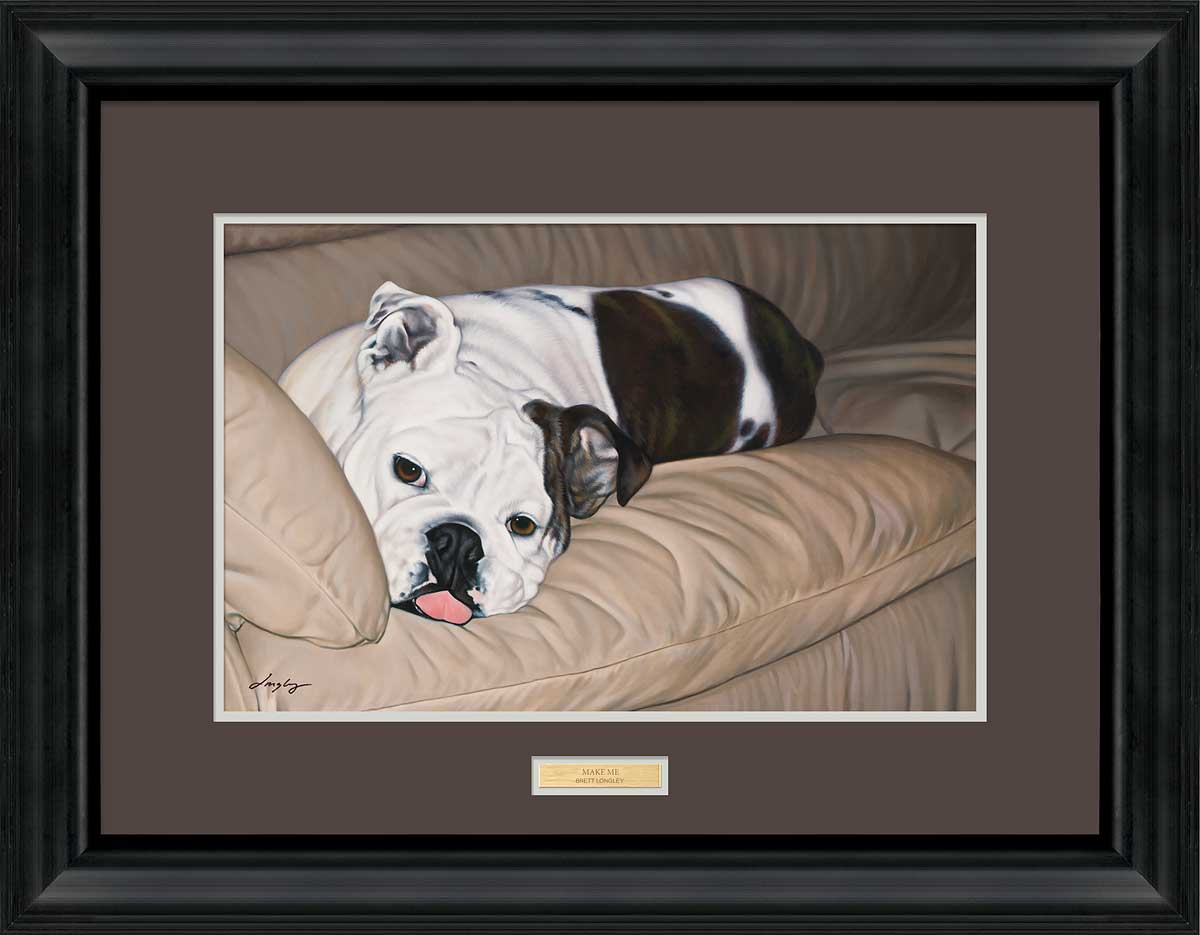 Brett Longley Limited Edition Print:"Make Me Bulldog" - Brett Longley