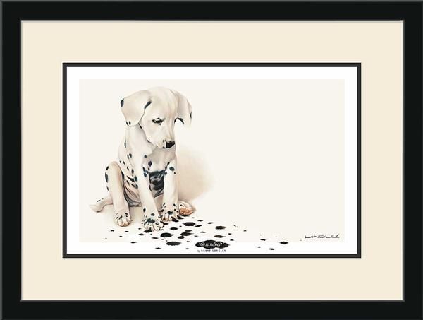 Brett Longley Signed Edition Framed Print:"Gesundhiet - Dalmatian ...
