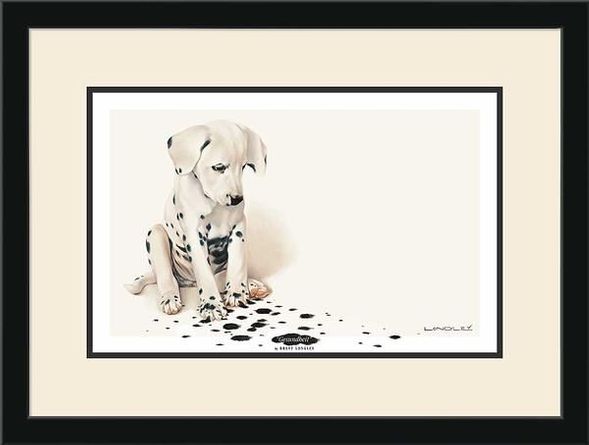 Brett Longley Signed Edition Framed Print:"Gesundhiet - Dalmatian ...