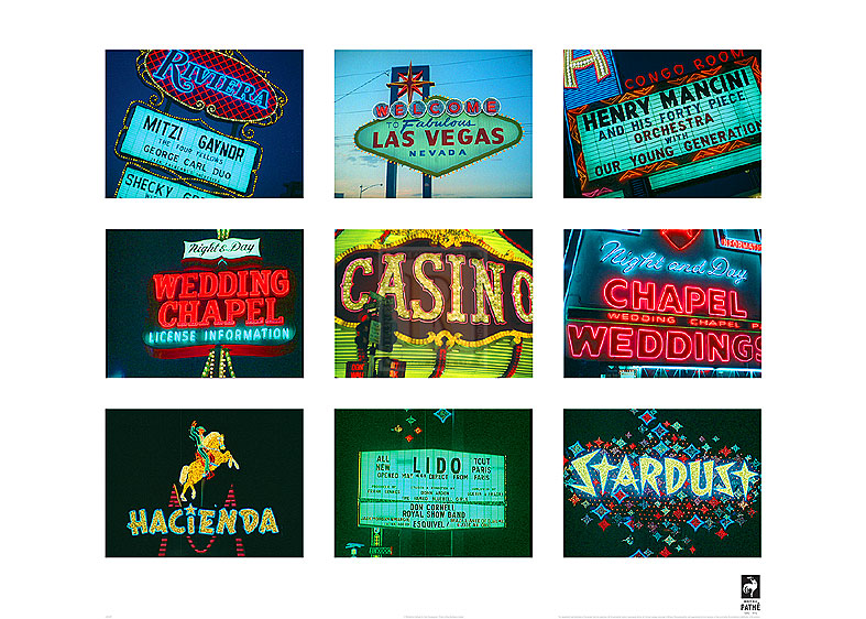 British Pathe Hand Numbered Limited Edition Print on Paper :"Las Vegas ...