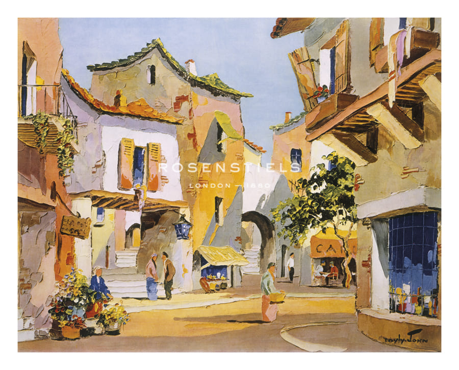 C.R. Doyly-John Hand Numbered Limited Edition Print on Paper :"Valbonne ...