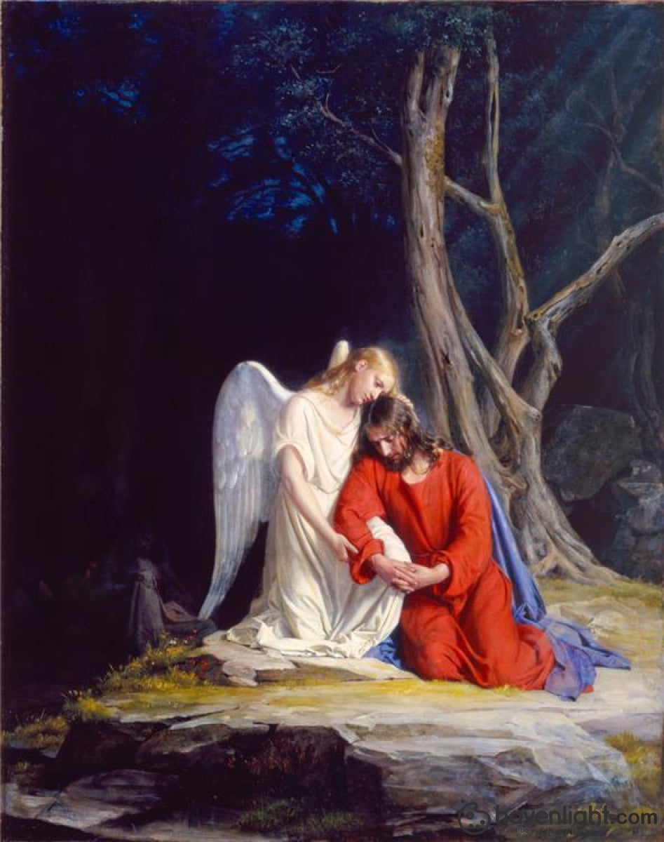Carl Bloch Fine Art Canvas Giclee: "Gethsemane" - Carl Bloch