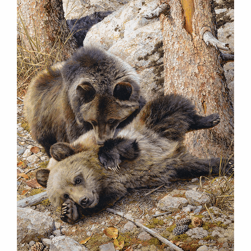 Carl Brenders Artist Signed Limited Edition Canvas Giclee:"Rough and ...