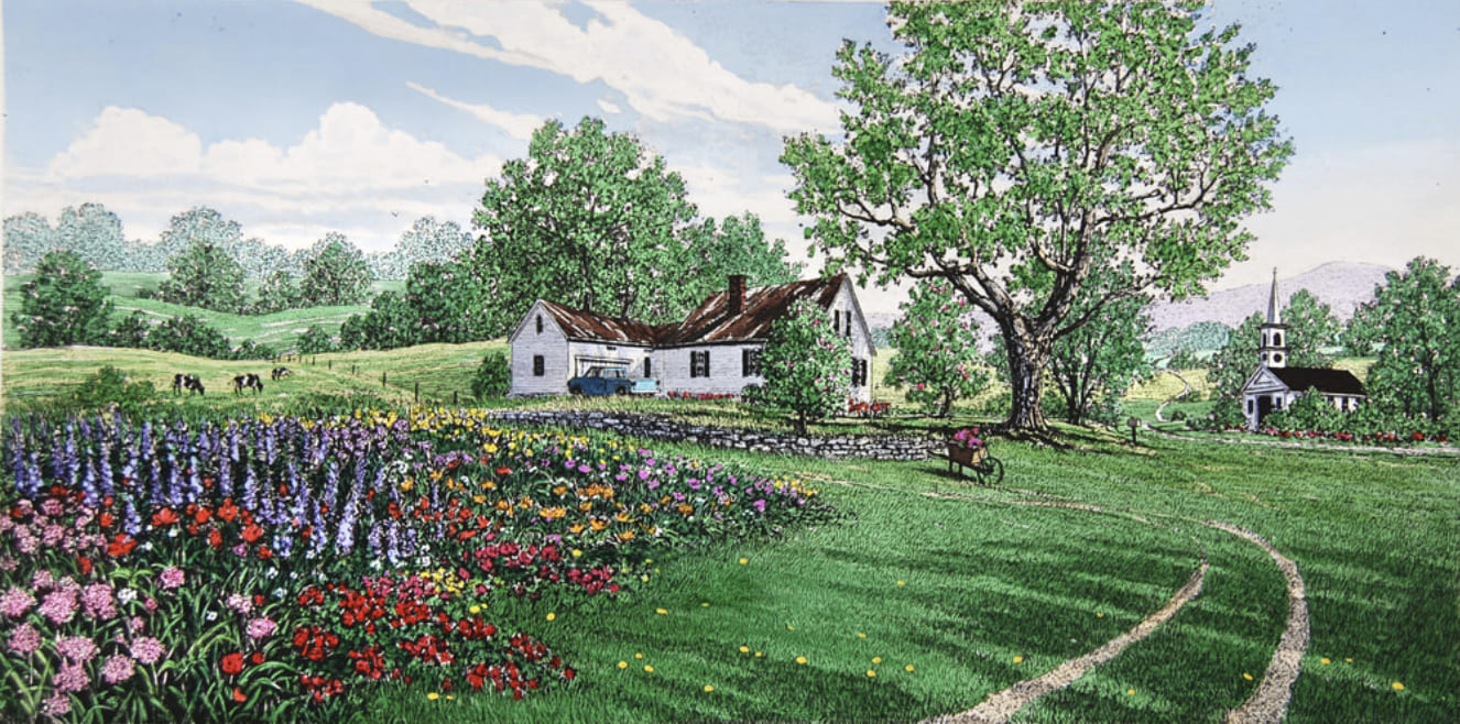 CAROL COLLETTE Secondary Market Art: "SUMMER STORY ET" - COLLETTE, CAROL