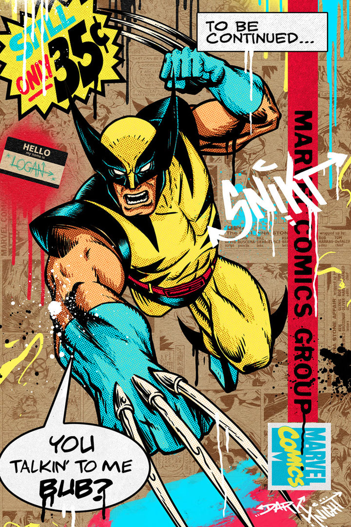 Eric Iovino Marvel Studio Signed Limited Edition Canvas Giclee:"Hey Bub ...