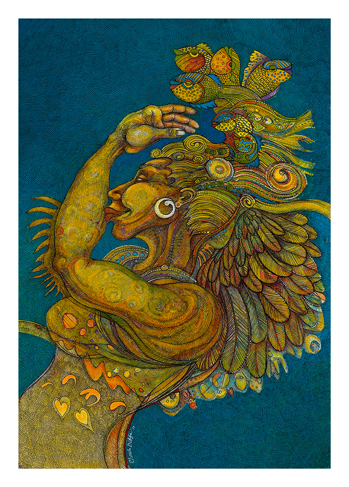 Charles Bibbs Limited Edition Artist Remarque Giclee Print:"Sea Angel ...