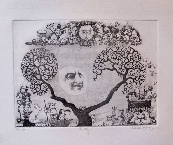 Charles Bragg Hand Signed Black & White Limited Edition Etching RARE ...