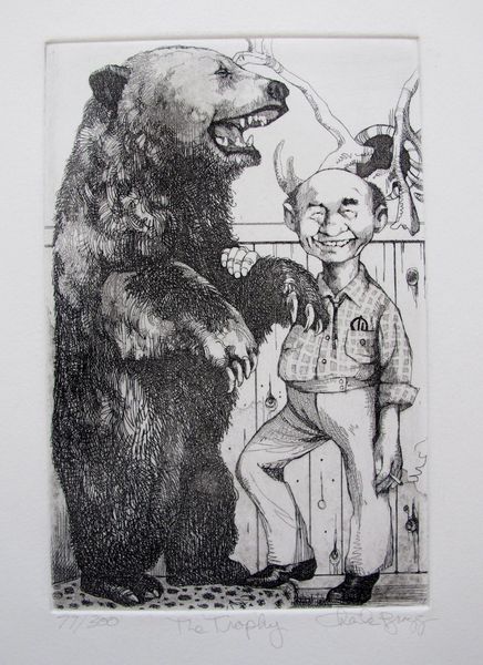Charles Bragg Hand Signed Limited Edition Etching:"The Trophy ...