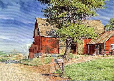 CHARLES PETERSON 26X19 Secondary Market Art: "RFD CE" - PETERSON, CHARLES