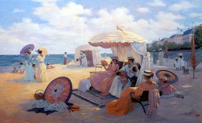 Christa Kieffer Artist Proof:"A Day at the Beach" - Christa Kieffer