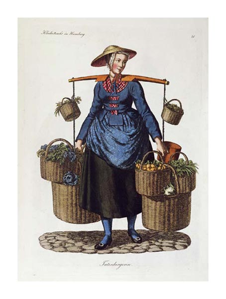 Christoph Suhr Fine Art Open Edition Giclée:"The Costumes of Hamburg ...