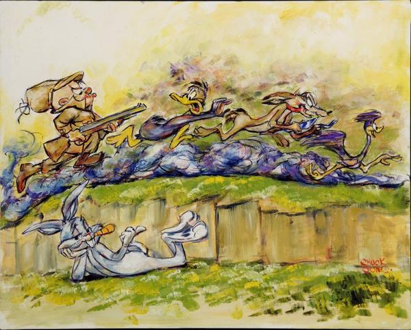 Chuck Jones Limited Edition Giclee on Canvas:"The Great Chase" - Chuck ...