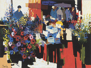 Claude Fauchère Limited Edition Serigraph on Paper:"Bouquet D'Anémones ...