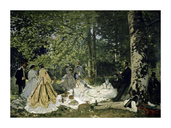 Claude Monet Fine Art Open Edition Giclée:"The Picnic" - Museum Collections