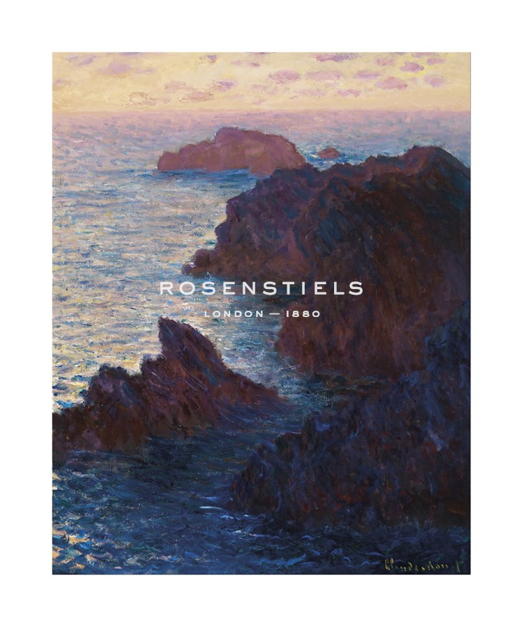 Claude Monet Hand Numbered Limited Edition Print on Paper :"Rocks at ...