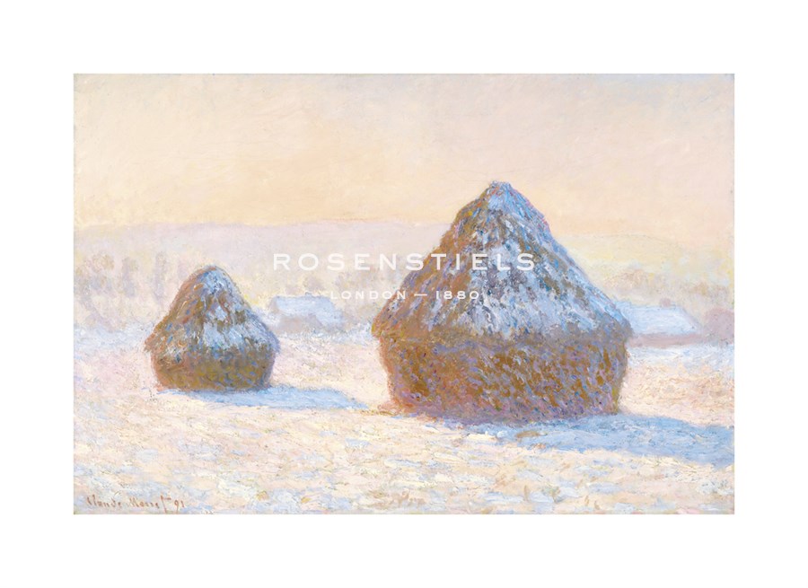 Claude Monet Hand Numbered Limited Edition Print on Paper :"Wheatstacks ...