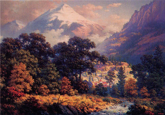 DALHART WINDBERG Secondary Market Art: "GLIMPSE UPLAND GRANDEU ...