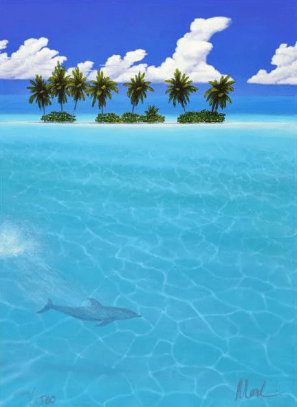 Dan Mackin Limited Edition Lithograph on Art Paper: "Fancy Jumper ...