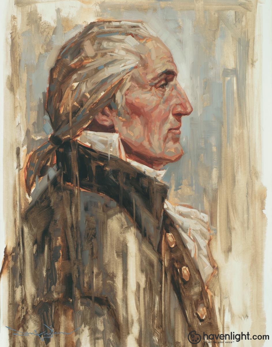 Dan Wilson Fine Art Canvas Giclee: "Our Nation's Father" - Dan Wilson