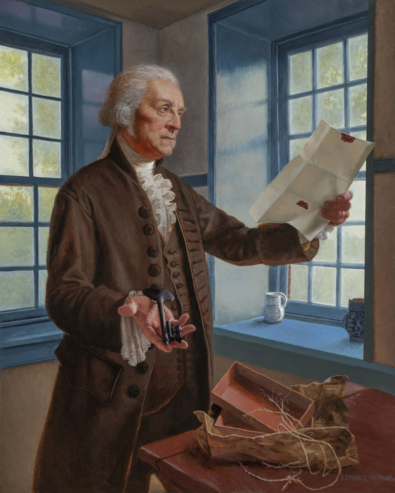 Daniel Horne Open Edition Giclee on Canvas:"Washington and the Key ...