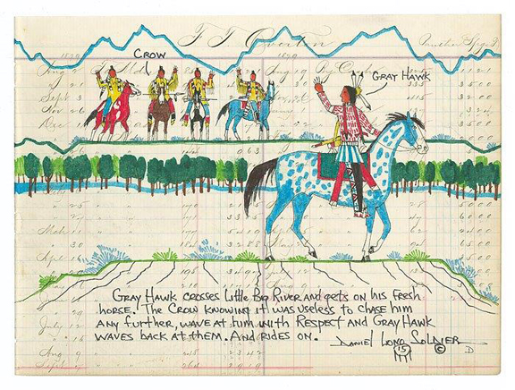 Daniel Long Soldier Hand Signed and Numbered Fine Art Giclée:"Gray Hawk ...