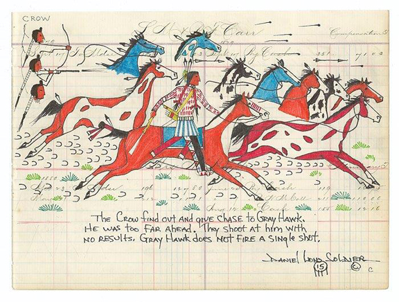 Daniel Long Soldier Hand Signed and Numbered Fine Art Giclée:"Gray Hawk ...