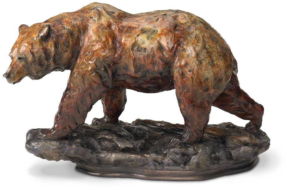 Danny Edwards Original Bronze Sculpture:"One Step at a Time - Grizzly ...