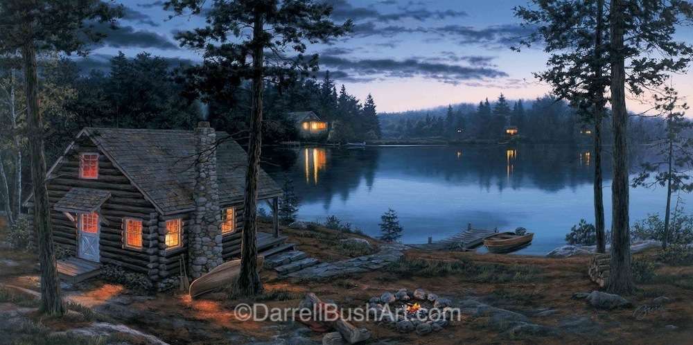 Darrell Bush Hand Signed and Numbered Limited Edition Giclee:"Life's ...