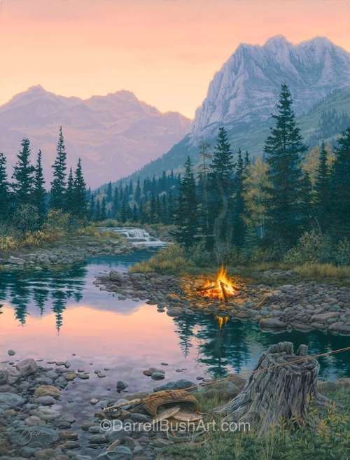 Darrell Bush Hand Signed and Numbered Limited Edition Giclee:"Time ...