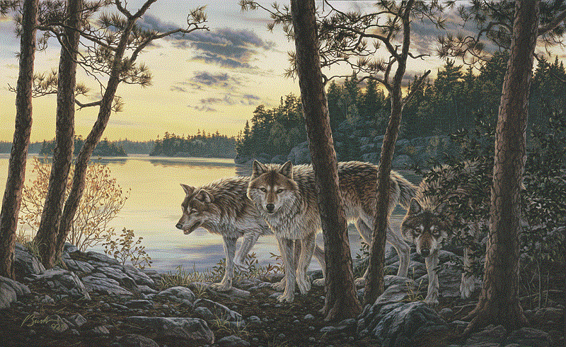 Darrell Bush Handsigned and Numbered Limited Edition Print:"Twilight ...