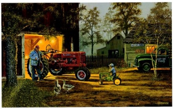 DAVID BARNHOUSE 11X18 Secondary Market Art: "COMMON GROUND SO ...